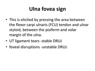 Distal Radioulnar Joint (DRUJ) Injuries | PPTX