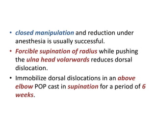 Distal Radioulnar Joint (DRUJ) Injuries | PPTX