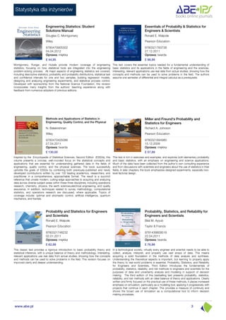 Statistics for Engineers | PDF