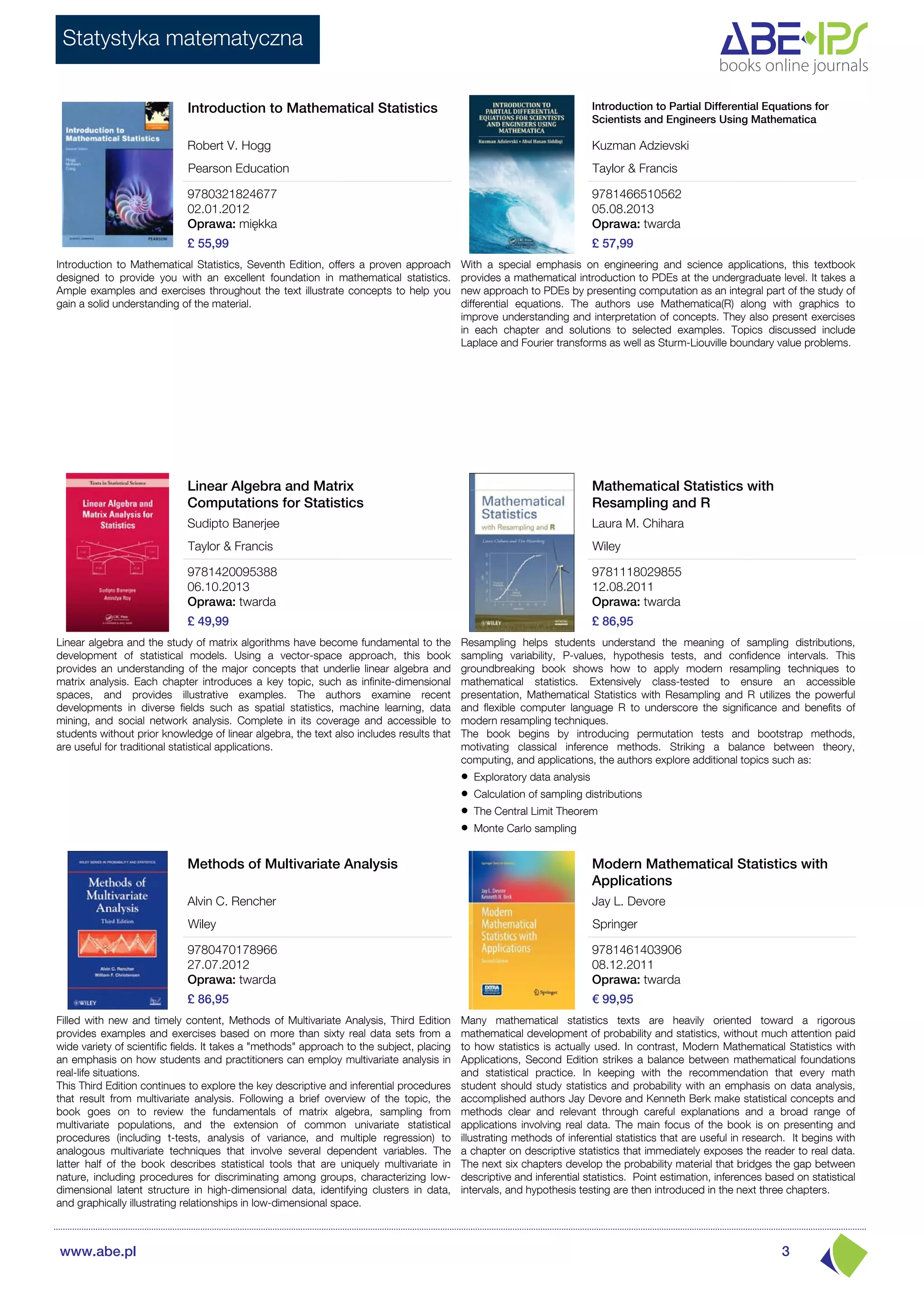 Mathematical Statistics | PDF