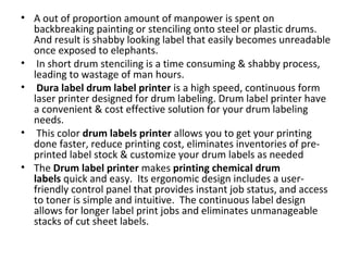 Drum label printer | PPT
