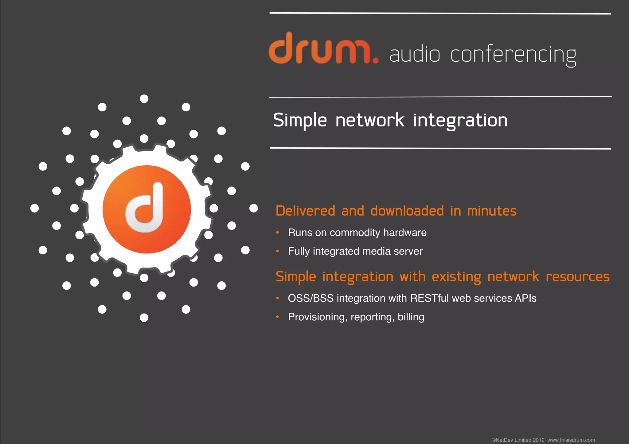 Drum audio conferencing slide deck | PDF | Web Conferencing | Computer Software and Applications