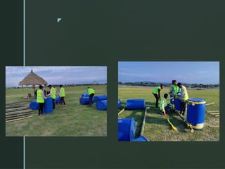 Drum Bamboo Raft, its use in flood time as a improvised floating device ...