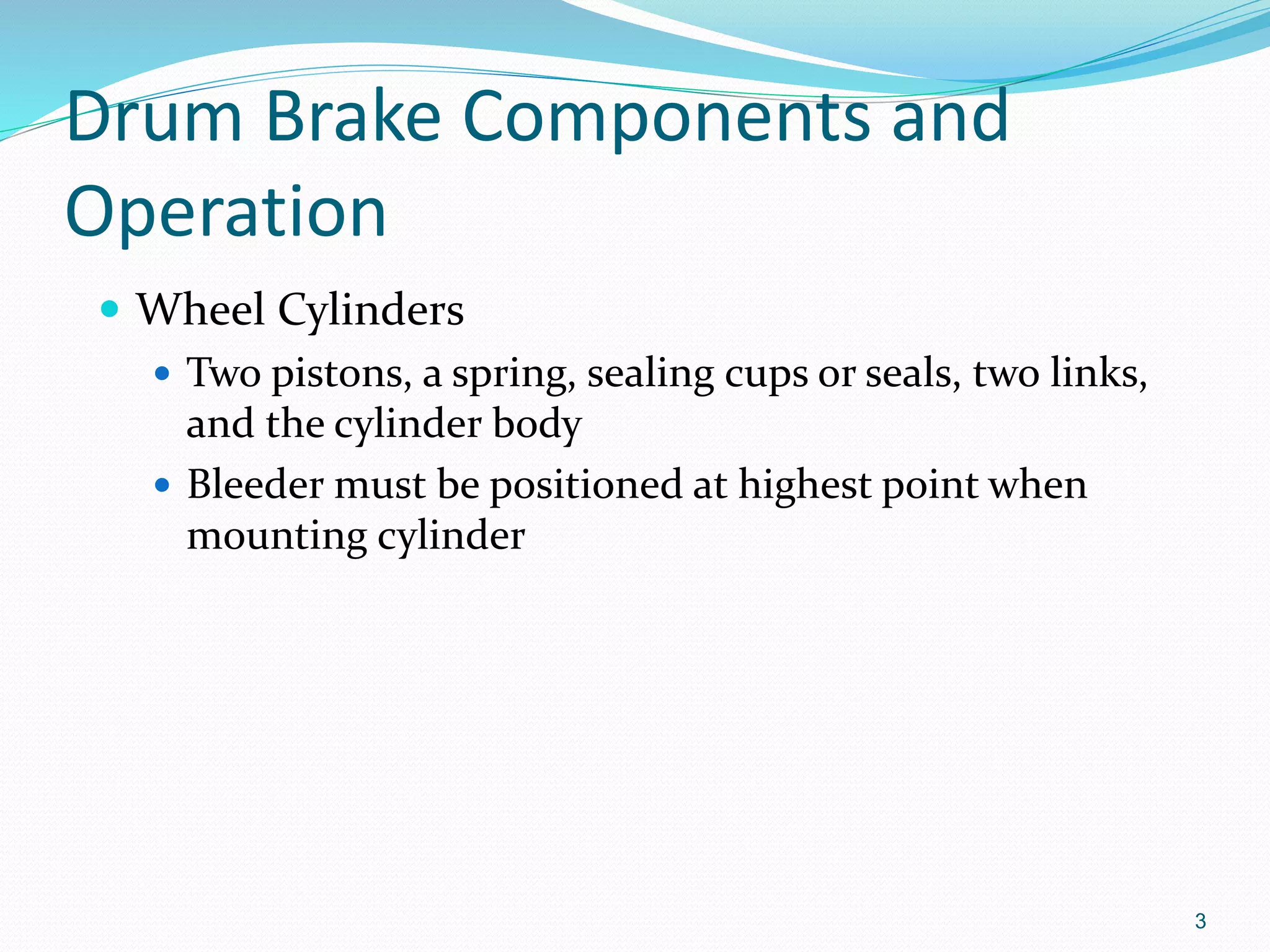 Drum brakes | PPTX