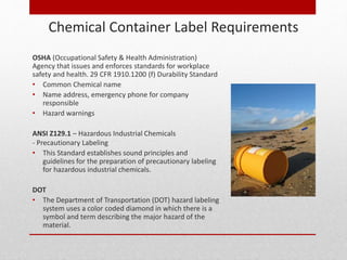 Drum Labeling Osha Compliance | PPTX