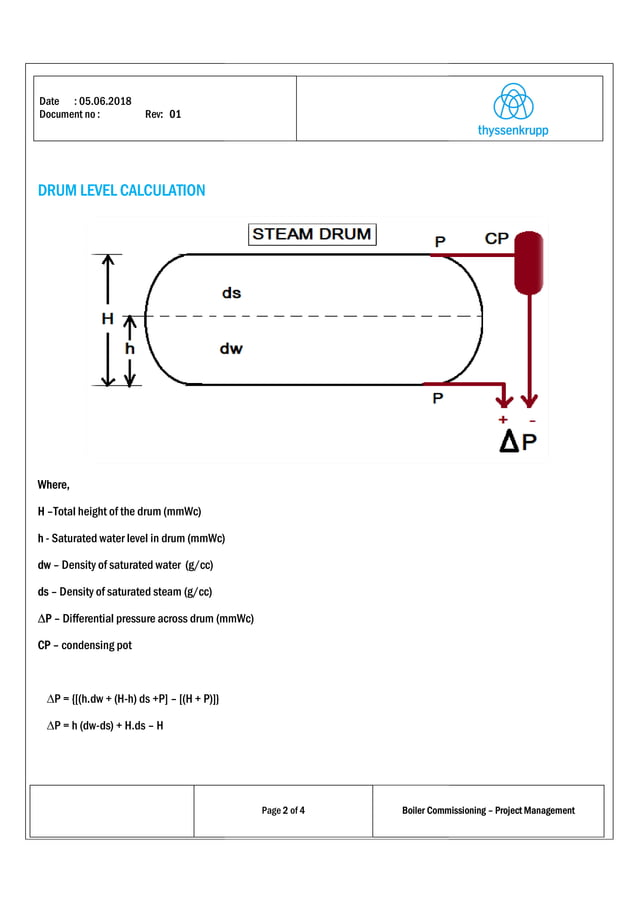 Drum level control rev01 | PDF