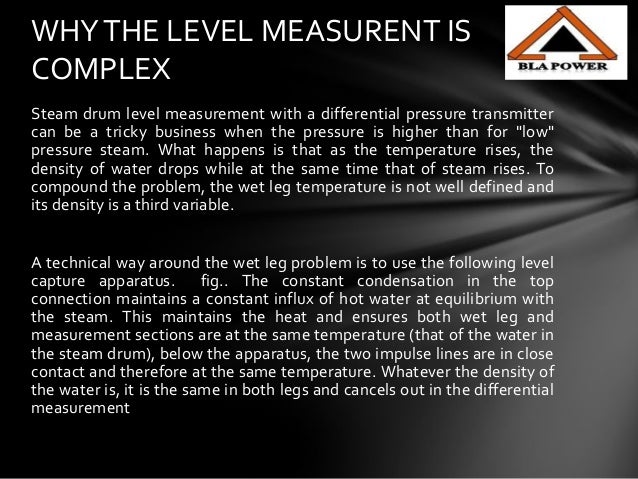 What is the best method for steam drum level measurement?