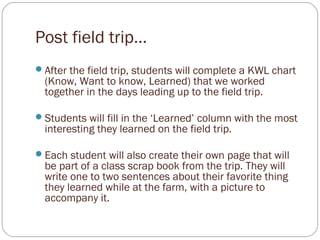 Drumlin farm field trip presentation | PPT