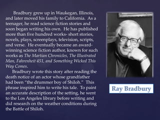 Drummer boy of shiloh | PPTX