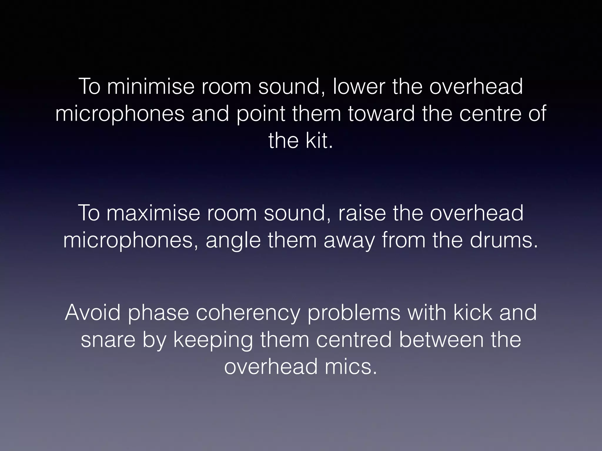Drum microphone techniques | PPT