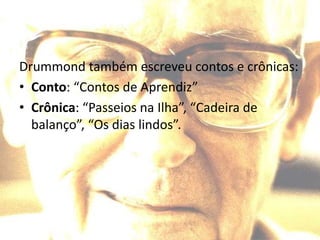 Carlos Drummond De Andrade 2ª Fase Do Modernismo Pptx