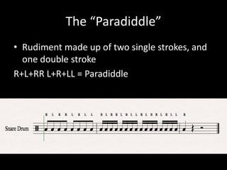 Drum rudiments | PPTX