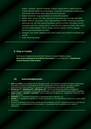 Drumwavy VST VST3 Audio Unit: Orchestral and Ethnic Percussion VST, VST3 and Audio Unit + EXS24 ...