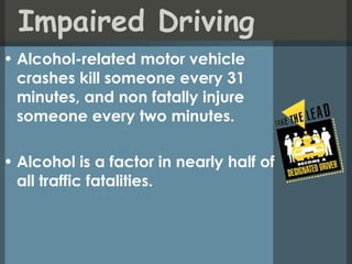 Drunk Driving | PPT | Illegal Drugs, Tobacco, eCigarettes, Vaping ...