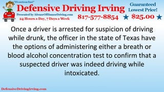 Drunk driving in texas or dwi | PPT