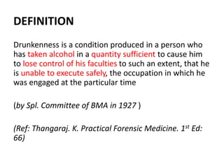 Drunkenness