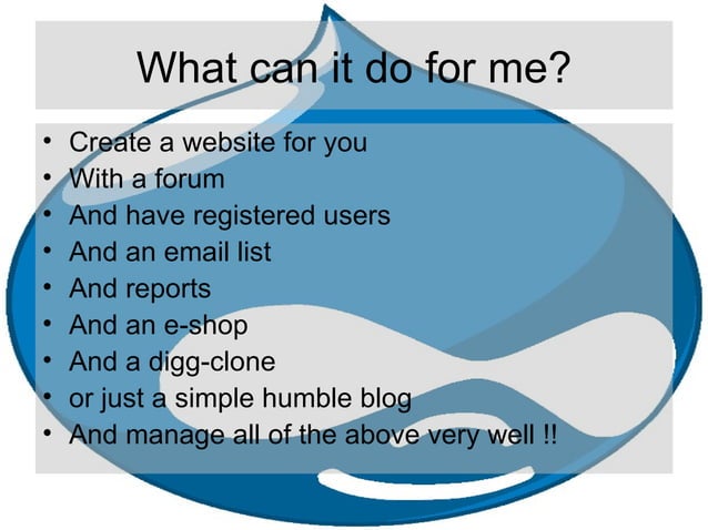 Drupal Introduction | PPT | Web Development | Internet