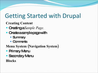 Introduction to drupal | PPT