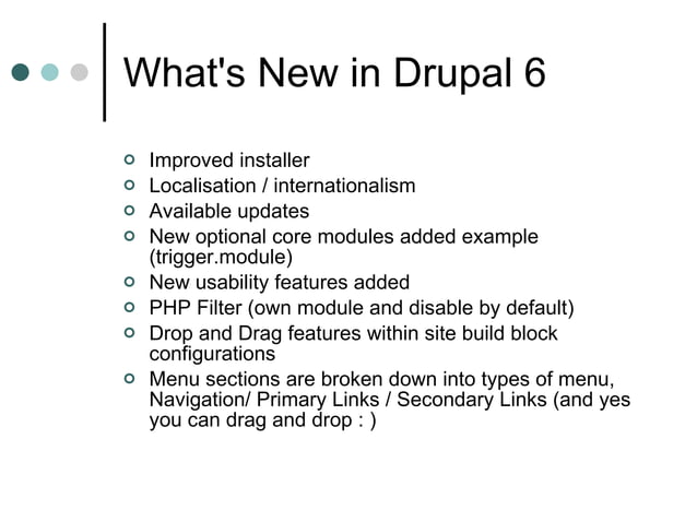 Drupal 6 Overview | PPT