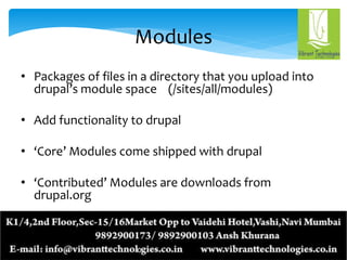 Drupal Training Topics | PPT
