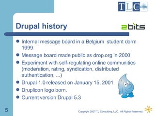 Drupal 201: The Poster Child for Web 2.0 Community-Driven Website | PPT | Web Design and HTML ...