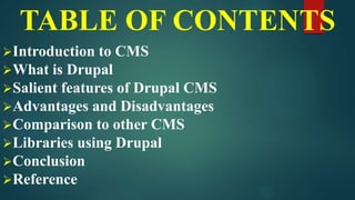 Drupal by Gaurav Boudh | PPTX | Web Development | Internet