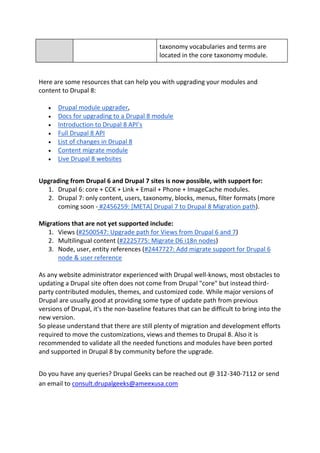 Tools to Upgrade to Drupal 8 | PDF