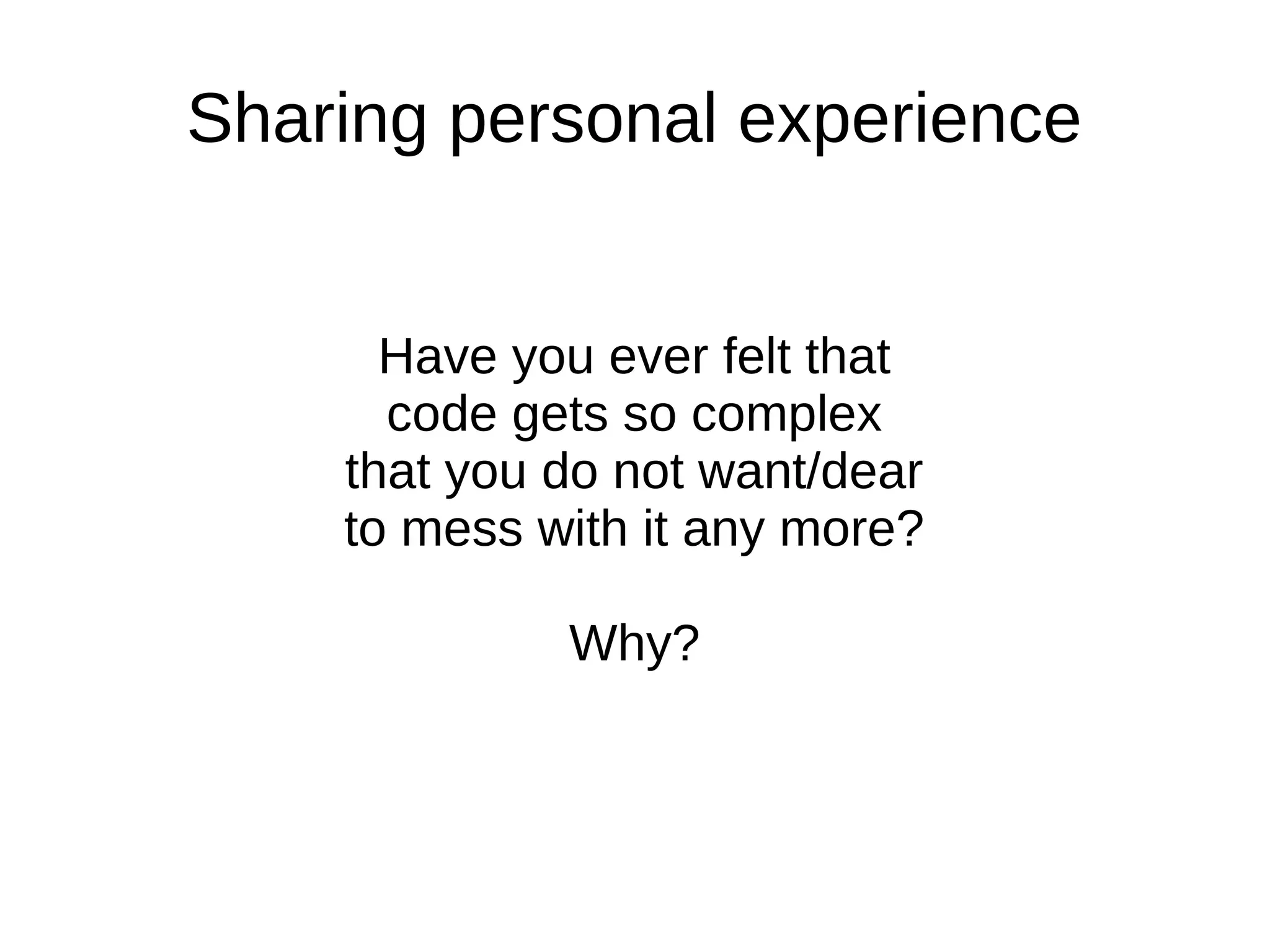 Drupal: code complexity | ODP