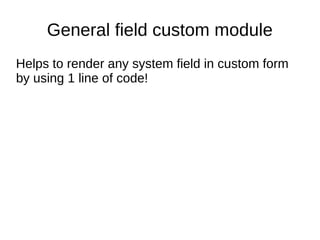 Drupal: code complexity | ODP