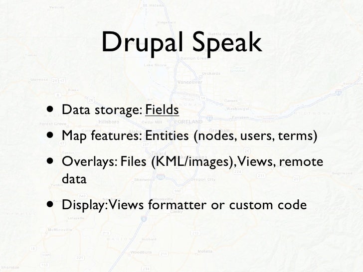 Drupal mapping