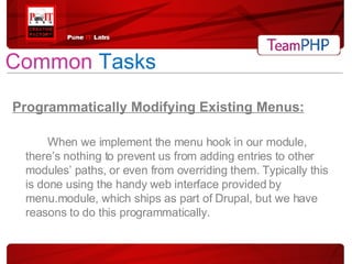 DRUPAL Menu System | PPT