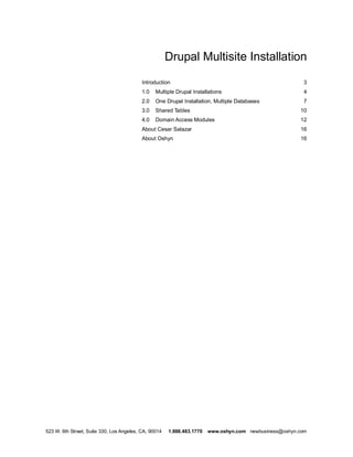 Drupal multisite | PDF