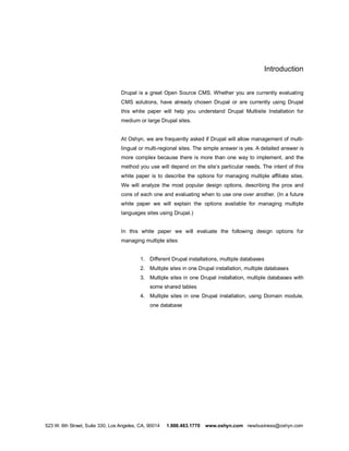 Drupal multisite | PDF