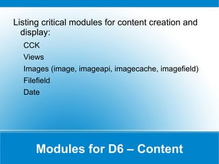 Drupal Now! - Introduction to Drupal | ODP