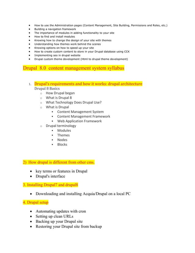 Drupal training-by-ruchiwebsolutions | PDF | Free Download