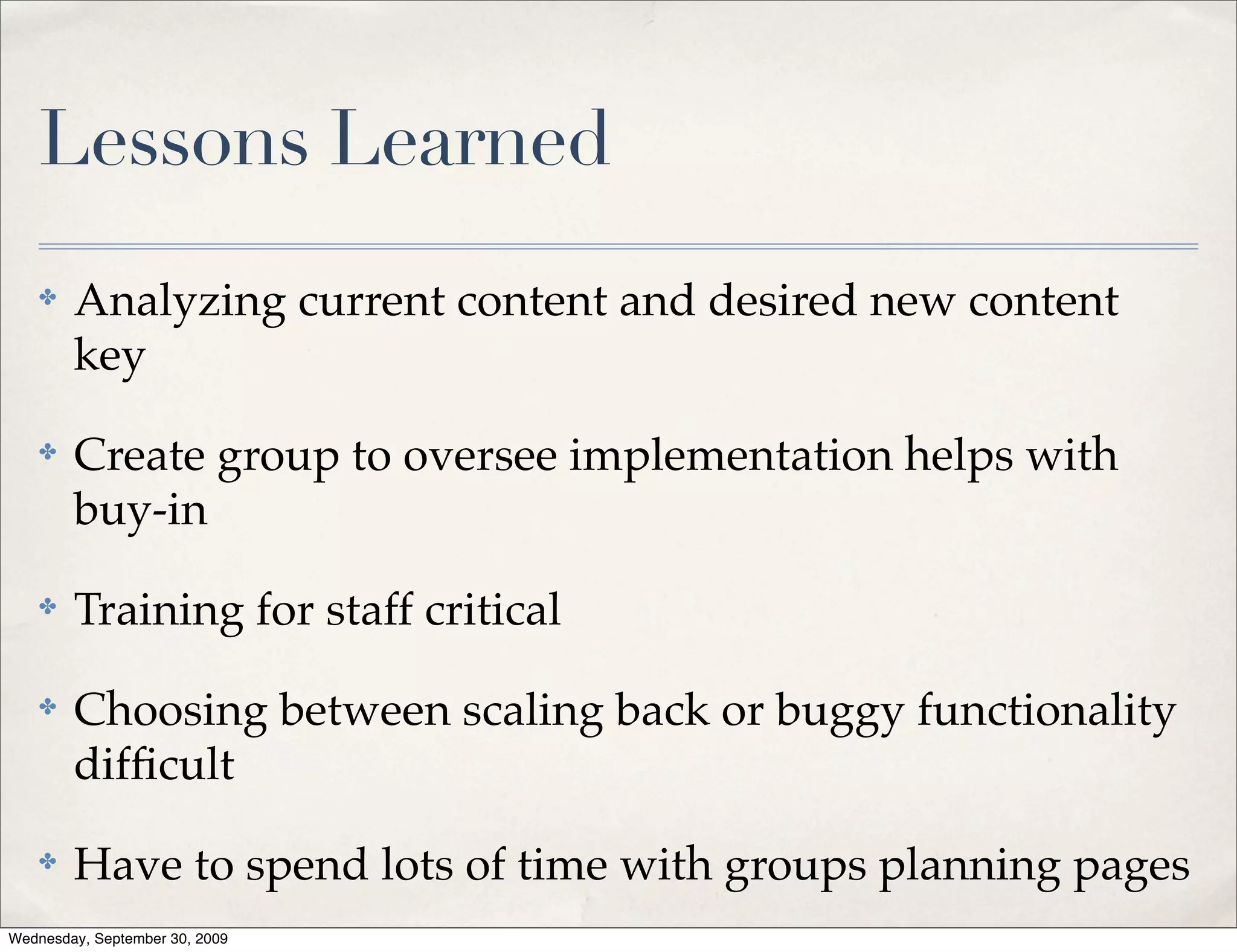 Building a Drupal-driven Intranet | KEY