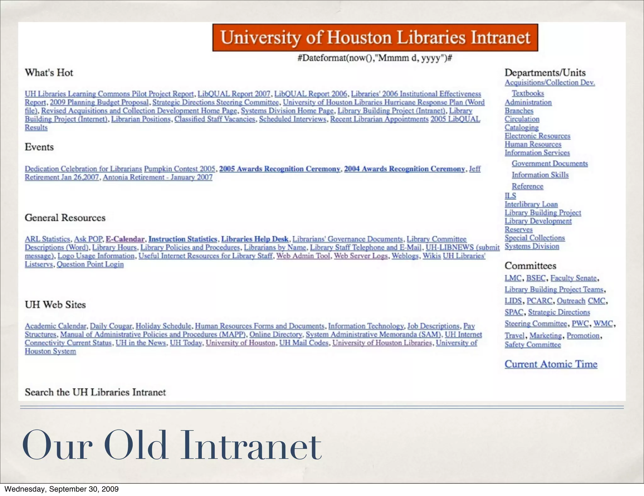 Building a Drupal-driven Intranet | KEY