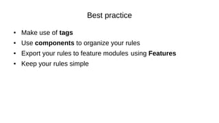 Drupal 7 rules module | ODP | Web Development | Internet