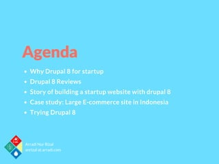 Drupal 8 - How it can helps your startup | PPT