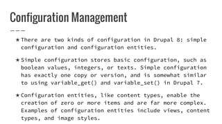 Drupal 8 Configuration Management | PPT