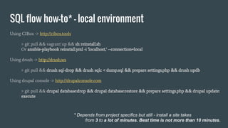 Drupal 8 DevOps . Profile and SQL flows. | PPT