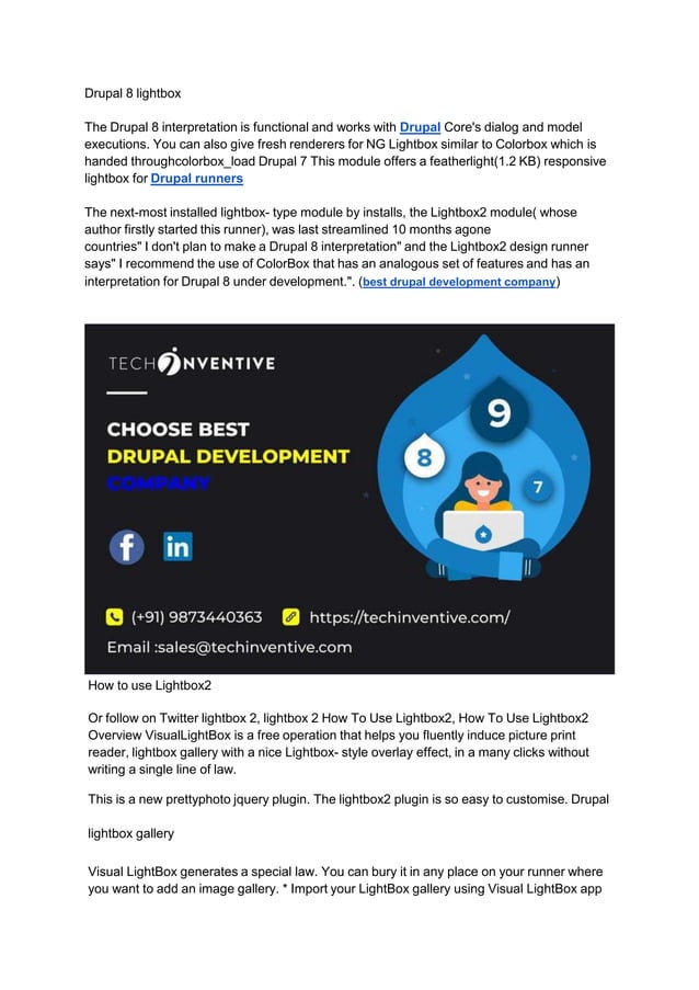 Drupal 8 lightbox | PDF