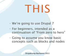 Learning the basics of the Drupal API | PPT