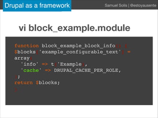 Drupal as a framework | PPT