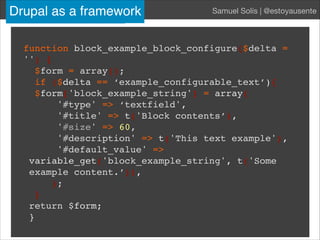 Drupal as a framework | PPT