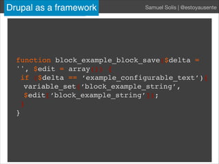 Drupal as a framework | PPT
