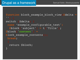 Drupal as a framework | PPT