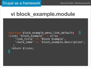 Drupal as a framework | PPT