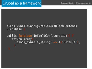 Drupal as a framework | PPT