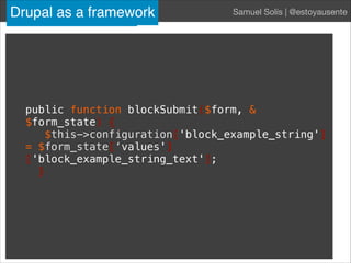 Drupal as a framework | PPT